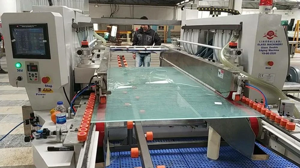 Automatic Glass Double Edging Machine Production Line - Buy Float Glass Production Line,Small ...
