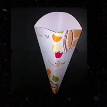 French Fries Crepe Paper Cone/crepe Cone Holder - Buy Printed Paper ...
