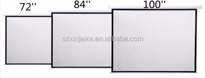 Diagonal 133" Motorized Screen Size For Projector Outdoor Film Screen ...