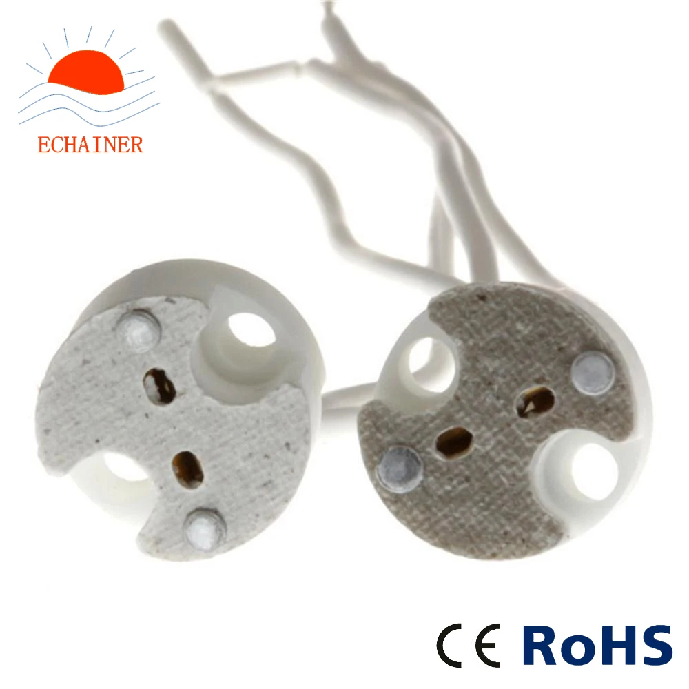 Halogen G5.3/mr16 Lamp Socket With Leads - Buy G5.3 Halogen Lamp Socket ...