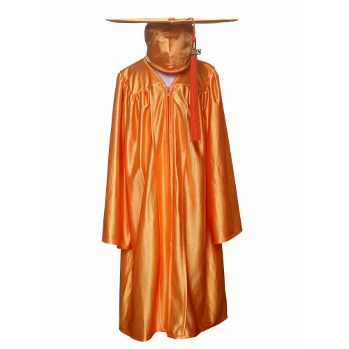 Shiny Orange Preschool Cap And Gowns For Kindergarten Graduation - Buy ...