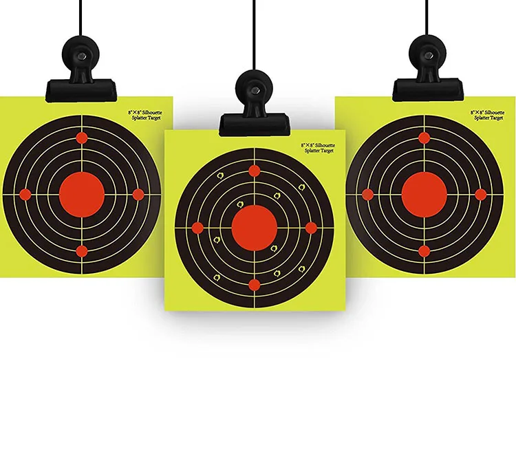 8 Inch Reactive Splatter Shooting Target Paper For Airsoft Bb And ...