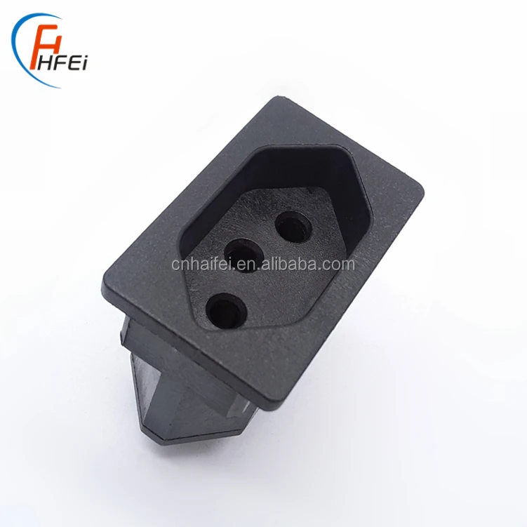 HF Ac Power Inlet Power Inlet Ac Connector Inlet Brazil Socket 3 Round ...