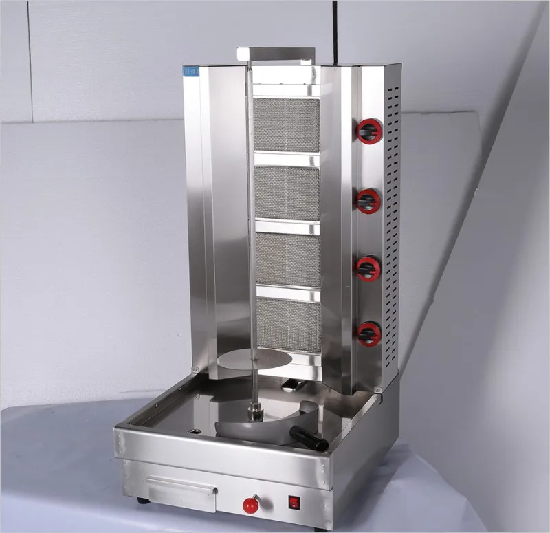 Industrial 4 burner gas Commercial stainless steel used shawarma ...