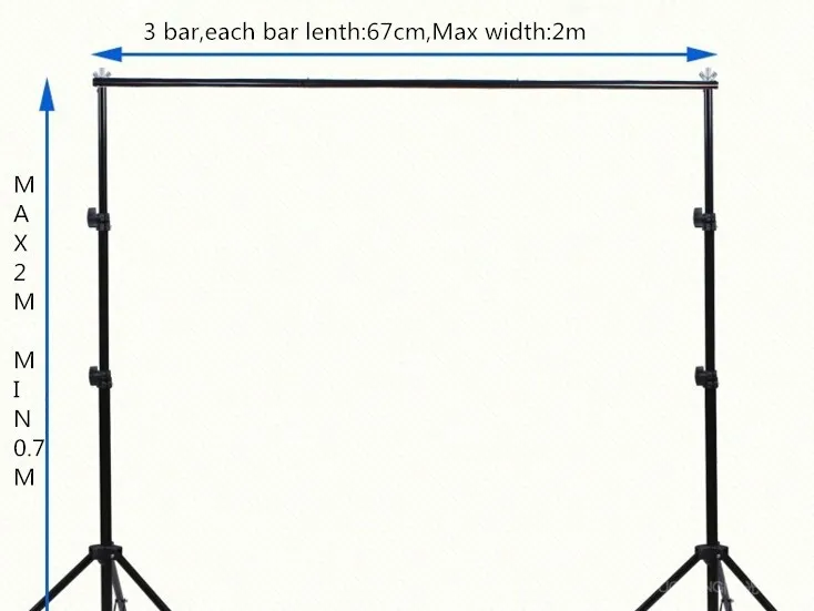 Photography Equipment Studio Photo Backdrop Background Stand 2*2 Meter ...