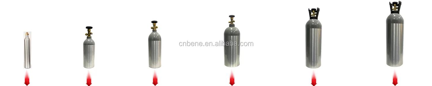 Aluminum Co2 Tank Medical Oxygen Gas Cylinder With Cga540/cga870/cga320 ...