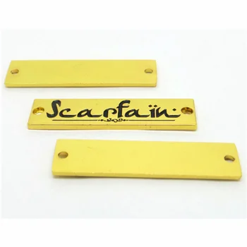 Custom Logo Engraving Brass Plates Small Metal Tags - Buy Small Metal ...