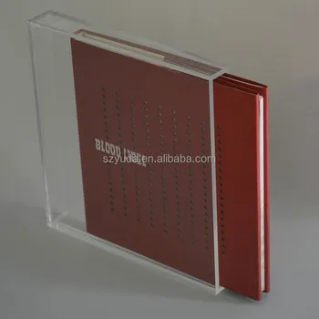 Laser Engraving Title Customized Box Custom Acrylic Slipcase Acrylic ...