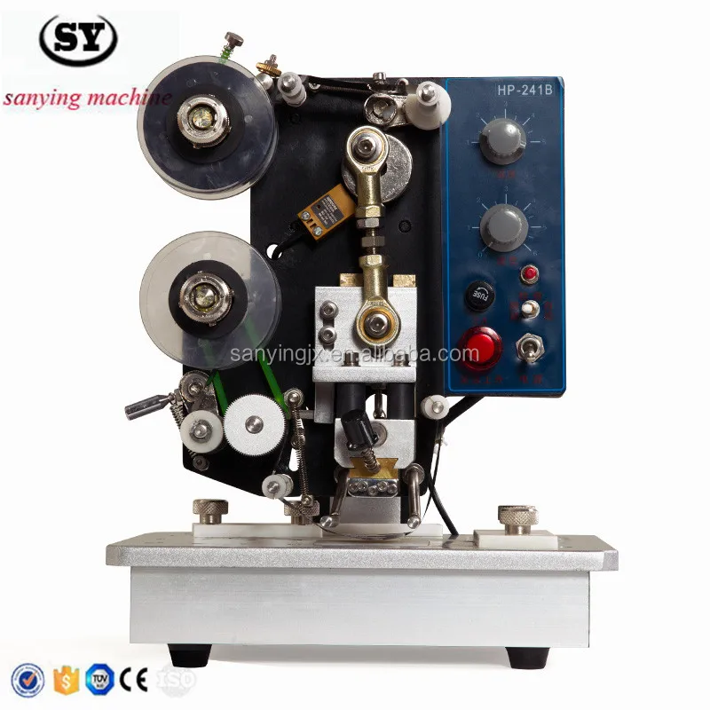 HP-241B Packaging Factory Ribbon Embossed Hot Stamp Expiry Date Batch ...