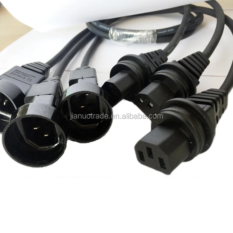IEC Power Cord C13 Connector IP55 Waterproof Plug