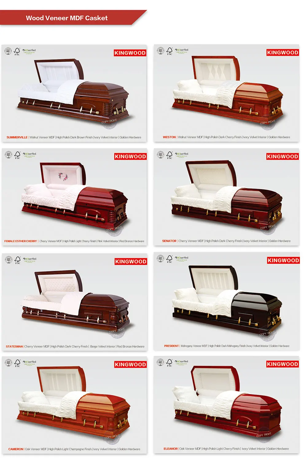Wuhu Yuanfeng Import & Export Co., Ltd. - Wood Caskets,Cardboard Caskets