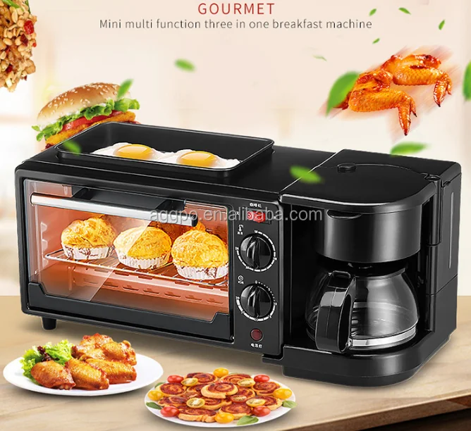 3-in-1 Family Size Breakfast Station 3-in-1 Multifunction Breakfast ...