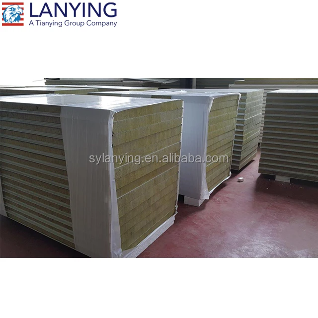 Acoustic Rock Wool Sandwich Ceiling Panel - Buy Acoustic Rockwool ...