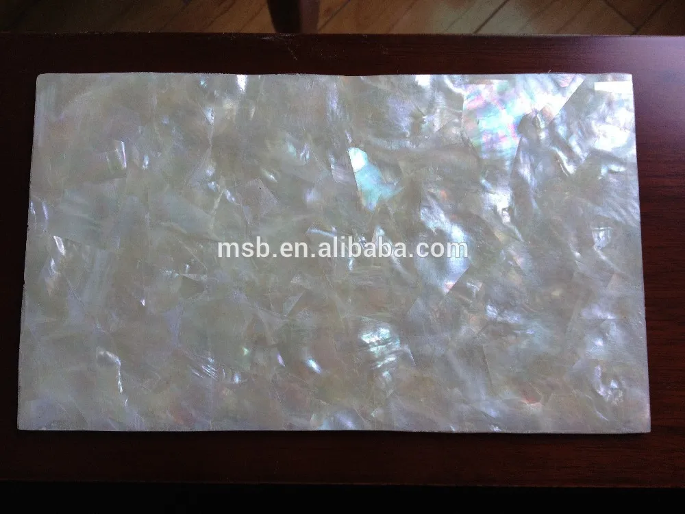 Mosaic Shape White Mop Sheets - Mother of Pearl Shell Inlay Veneer
