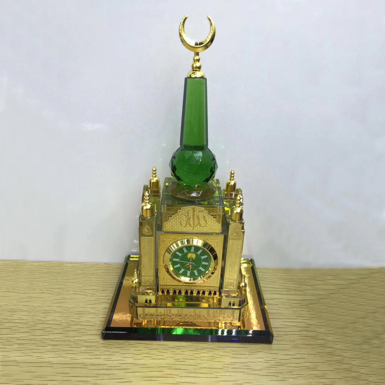 Crystal Base Makkah Royal Clock Tower Model - Buy Makkah Gifts Souvenir ...