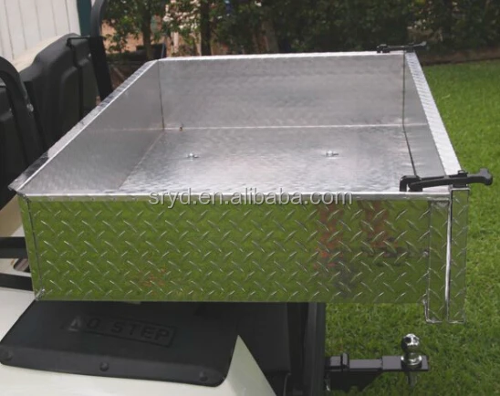 Golf Cart Rear Aluminum Box For Ezgo Txt Custom With Mounting Bracket ...