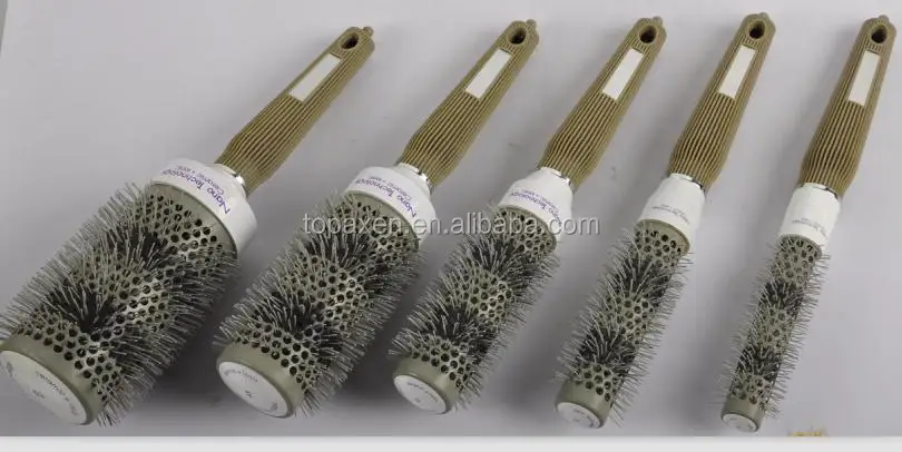 Goody Round Anti Static Curling Hair Brush Tourmaline Infused Bristles ...