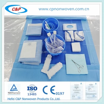 Cardiovascular Surgery Angiography Set - Buy Cardiology Drapes Set With ...