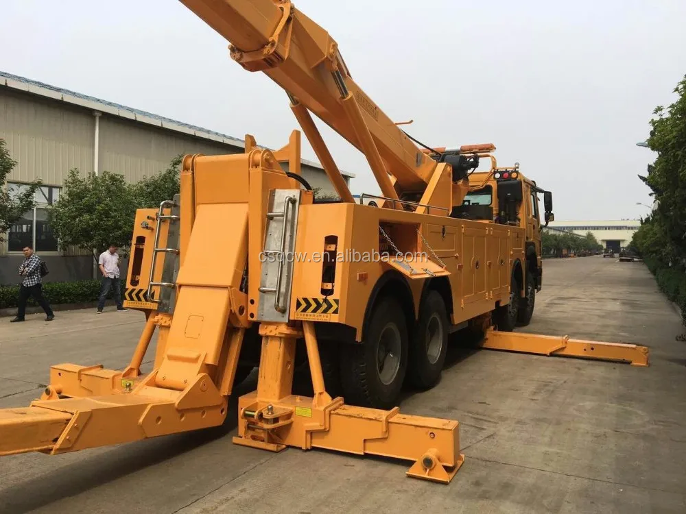 Heavy Duty 360 Degree Rotation 40 Ton Recovery Truck 40 Ton Wrecker Tow ...