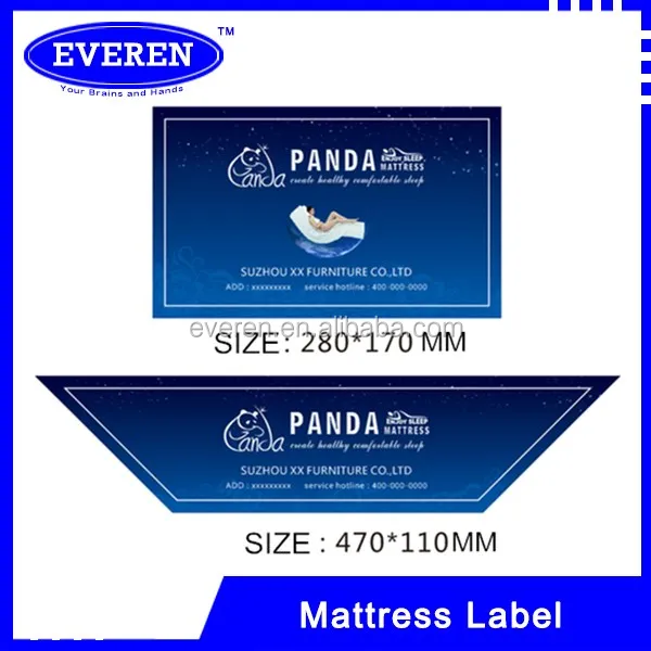 2017 Competitive Mattress Labels With Brand Logo Printed - Buy Mattress ...