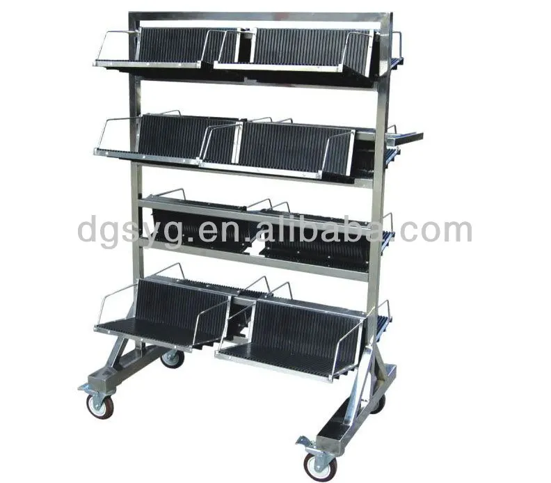 ESD PCB Magazine Storage Trolley - Easy Moving & Storage