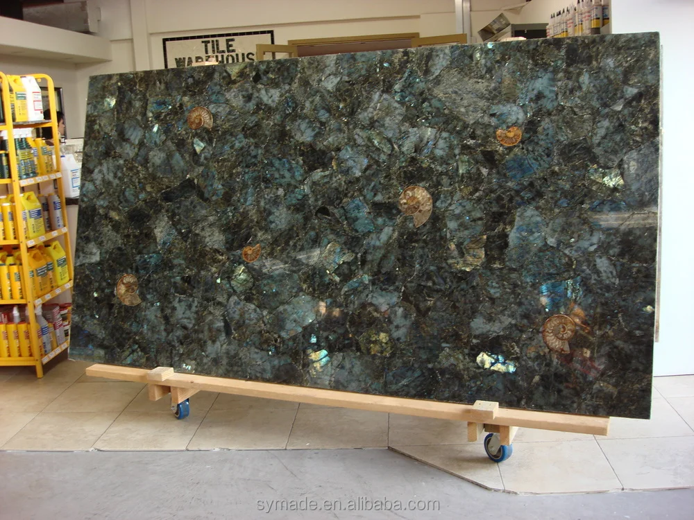 Natural Gemstone Labradorite Granite Measuring Table For Decoration ...