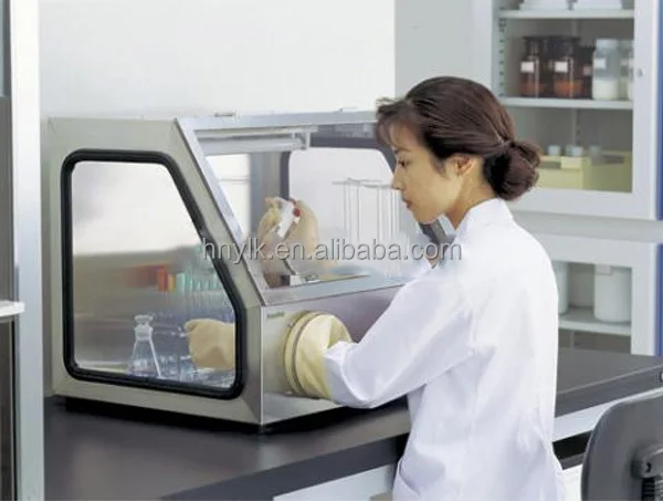 Lab Bench Top Transparent Glove Box Used For Preparing Nano-materials ...