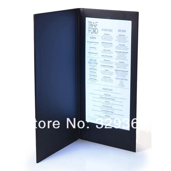 3 Pages Illuminated LED Menu Card - Perfect for Wine & Drinks