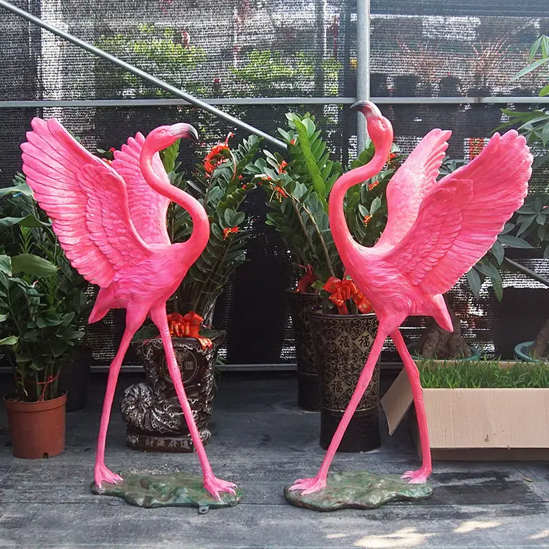 Flamingo Sculpture Life Size Garden Flamingo Statue - Buy Garden ...