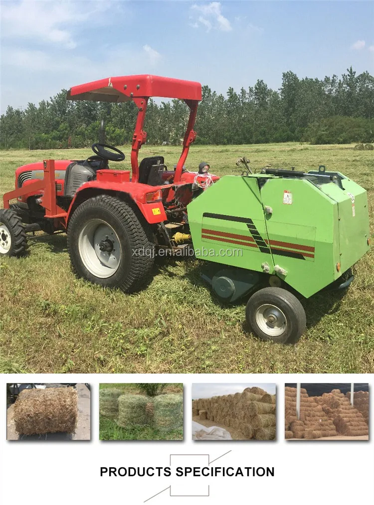 Agriculture Grass Rice Straw Bundling Machine Pto Mini Round Hay Baler ...