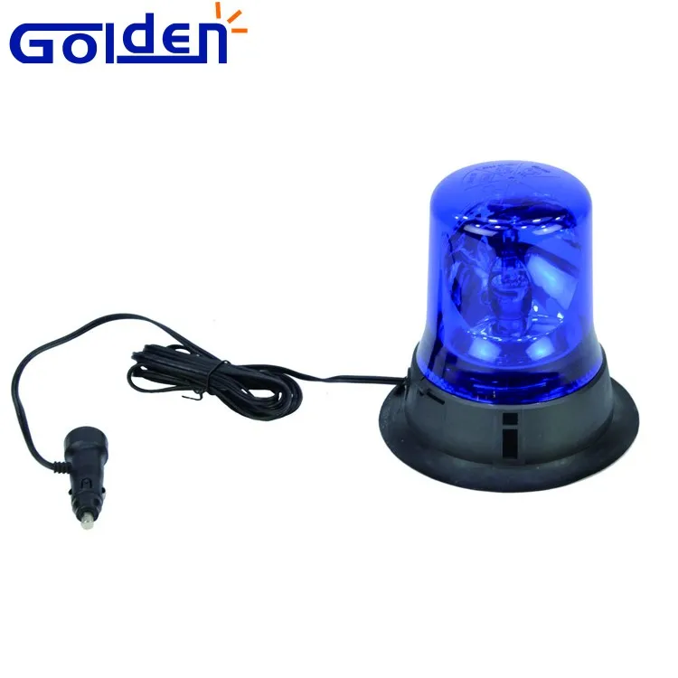 12v Halogen Blue Waterproof Flashing Rotating Warning Strobe Beacon ...