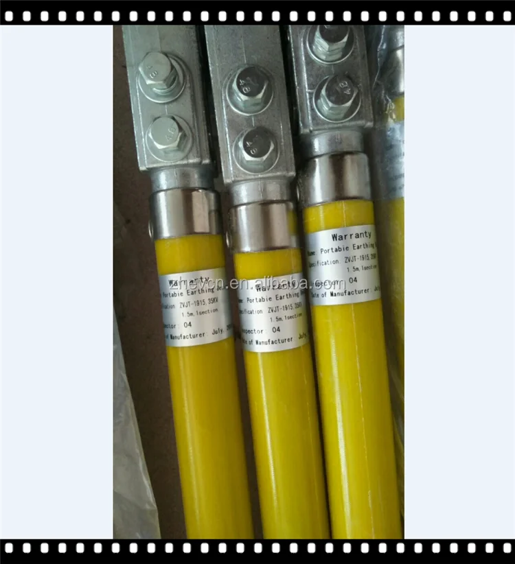 110kv Portable Earth Device With 35mm2 Cable 2m Fiberglass Rod - Buy ...