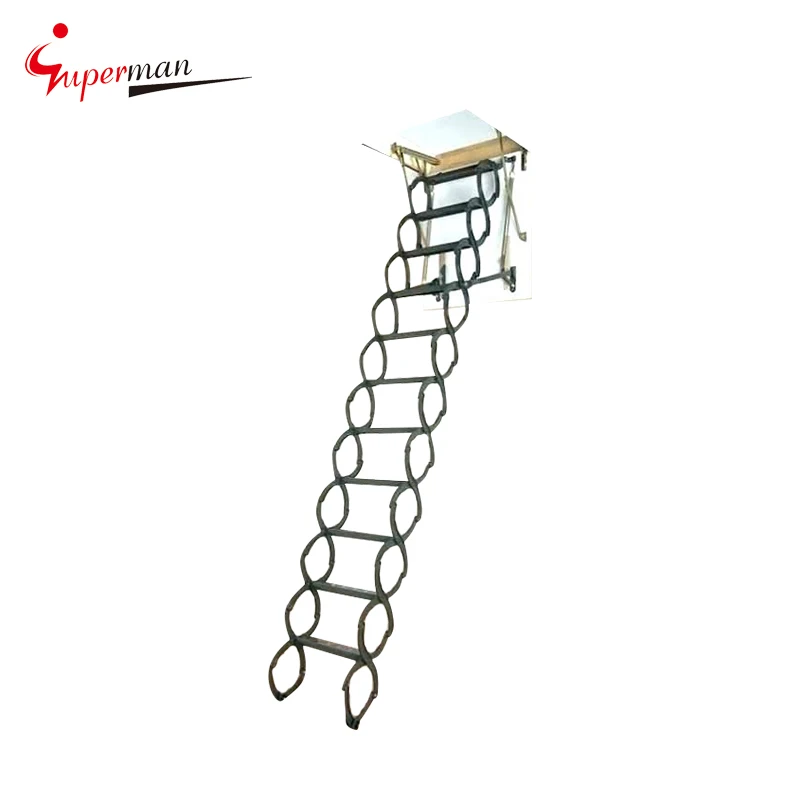 High Quality Telescopic Electric Attic Ladder Staircases For Small ...