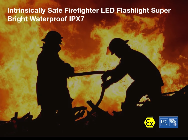 Explosion Proof Intrinsically Safe Flashlight 1000cd Peak Beam ...