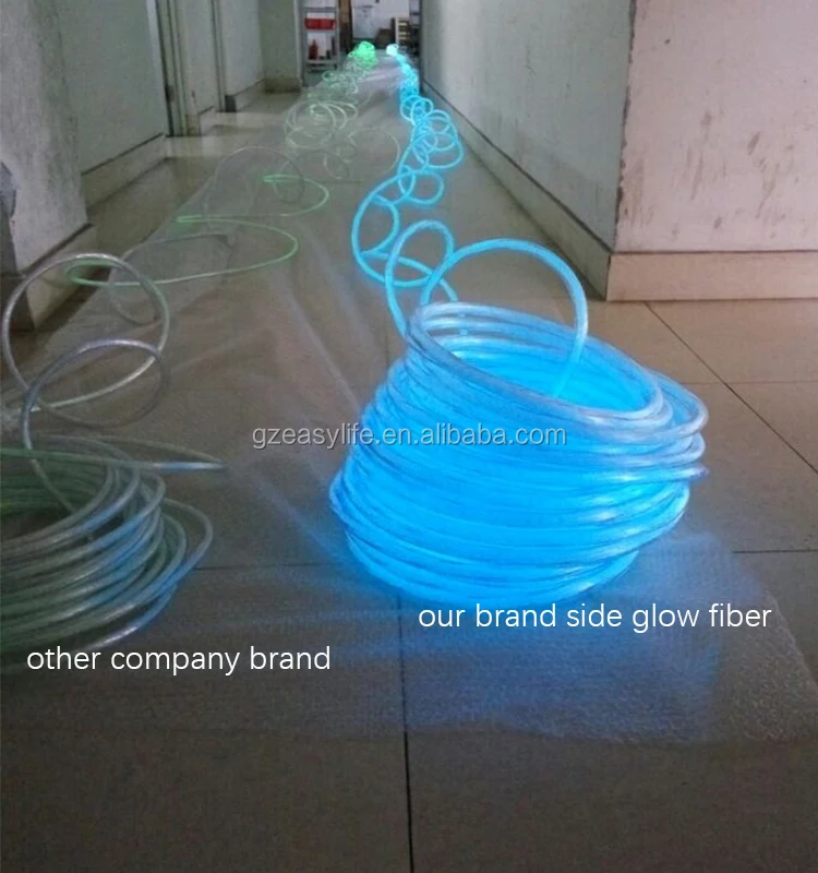 Unique Super Brightness 18mm Side Glow Fiber Optic Light Cable For ...