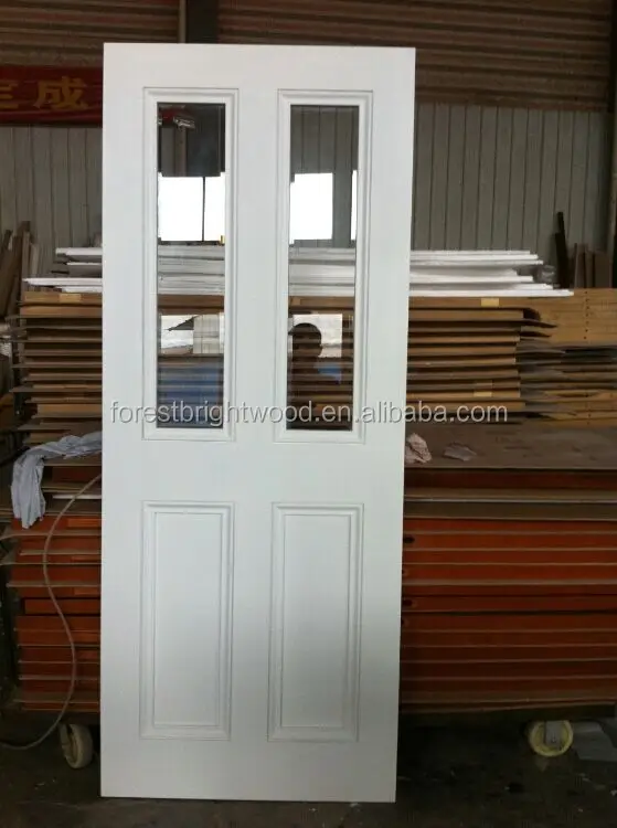 Interior Swinging Wood Half View 2 Panel Glass Door - Buy Half View 2 ...