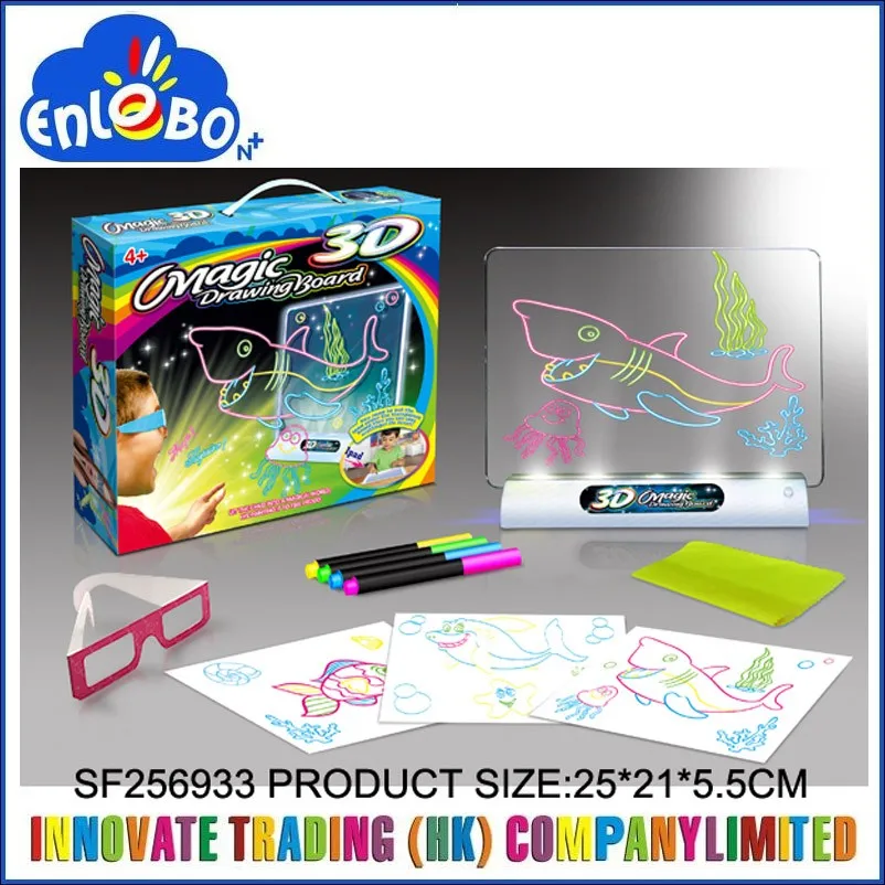 Kids Drawing Play Set,Funny Educational Toys 3d Magic Drawing Board ...