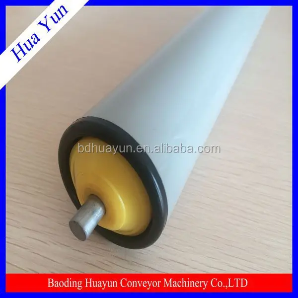 pvc gravity roller with plastic bearing end cap