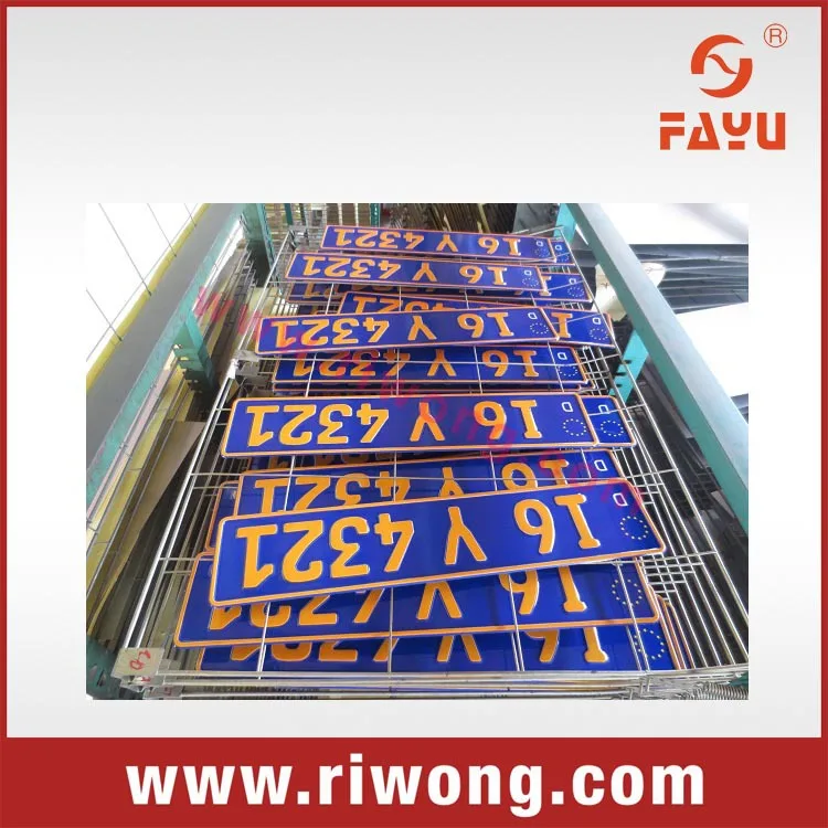 Euro Blank Aluminum Serial Number Plate With Reflective Film - Buy ...