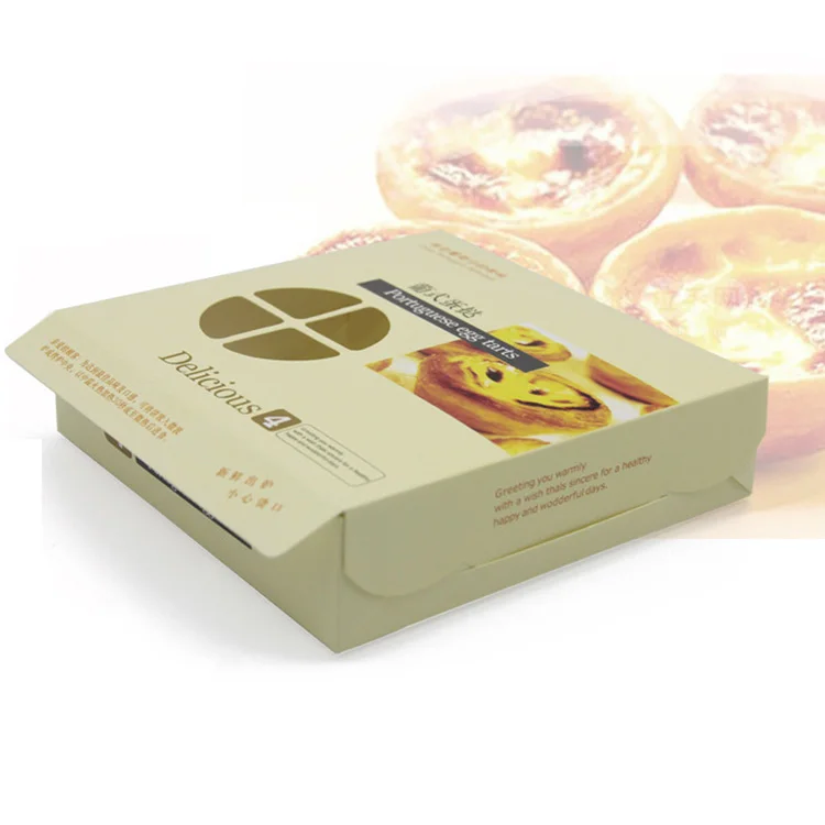 Color Printing Egg Tart apple Pie Packaging Box| Alibaba.com