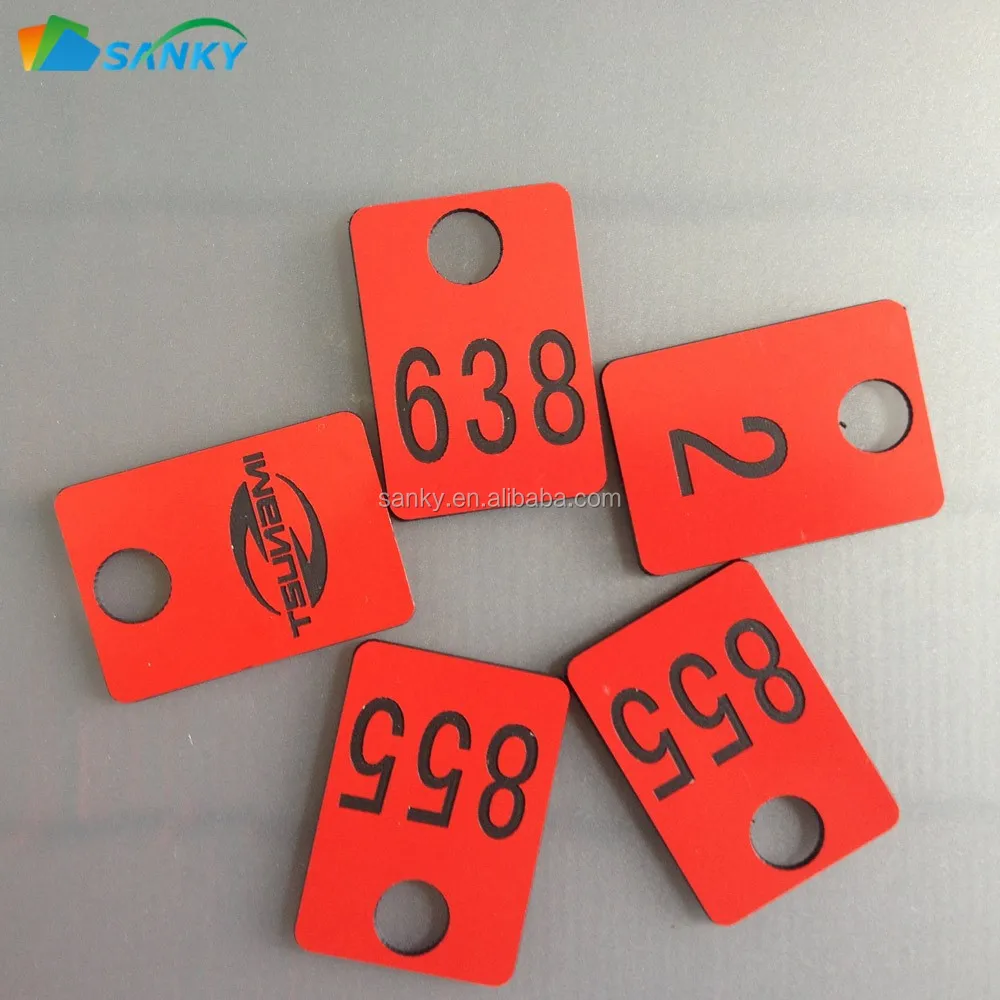 Custom Durable Reusable Plastic Coat Room Check Tags - Buy Coat Room ...