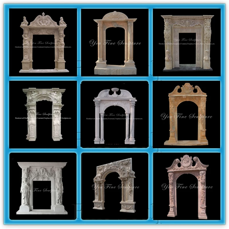 Decorative Front Carving Stone Door Frame - Buy Decorative Door Frame ...