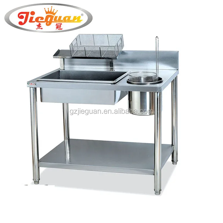 Jiegaun GU-1200 Breading Table - Stainless Steel & Electric