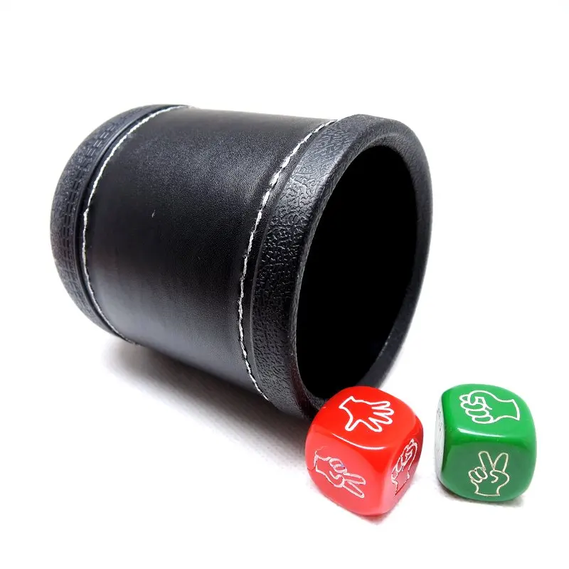 Happy New Years Red Electronic Dice Cup With Flash Light Music ...