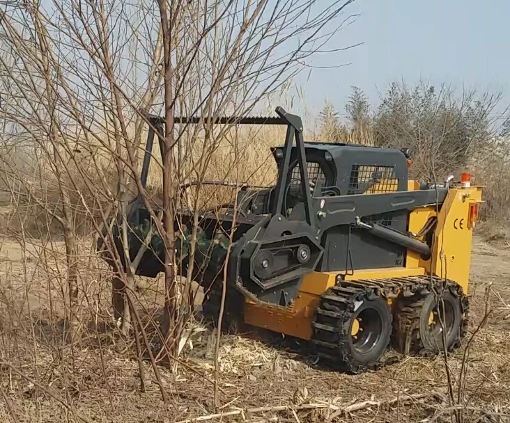 New Design Wheel Loader Accessories Forestry Mulcher With Radiator For ...