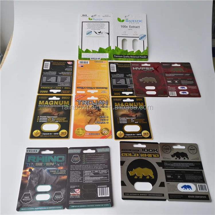 Rhino 777 Eco-Friendly Pill Blister Card Packaging - Modern 3D Blister ...