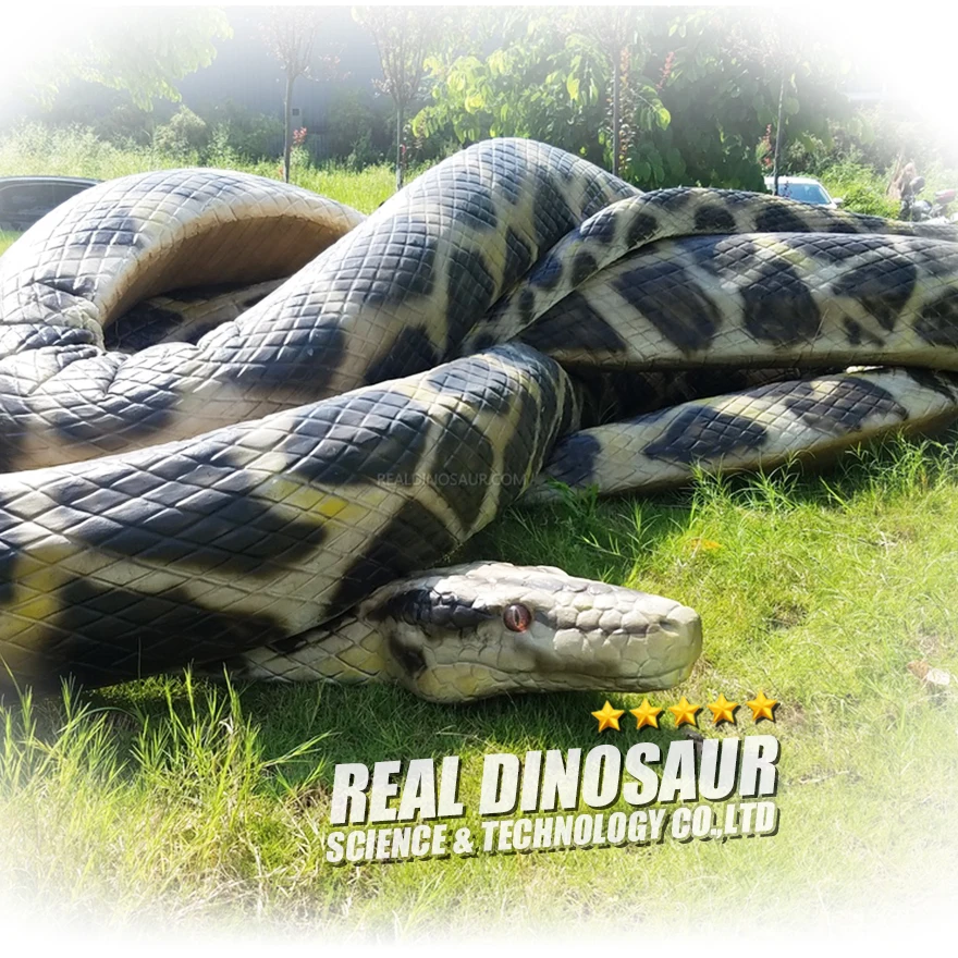 Life Size Animal Animatronic Snake Model for Sale