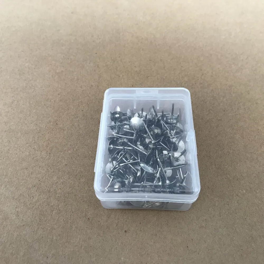 Sliver Thumb Tack Flat Head Push Pin for Cork Board - DDI