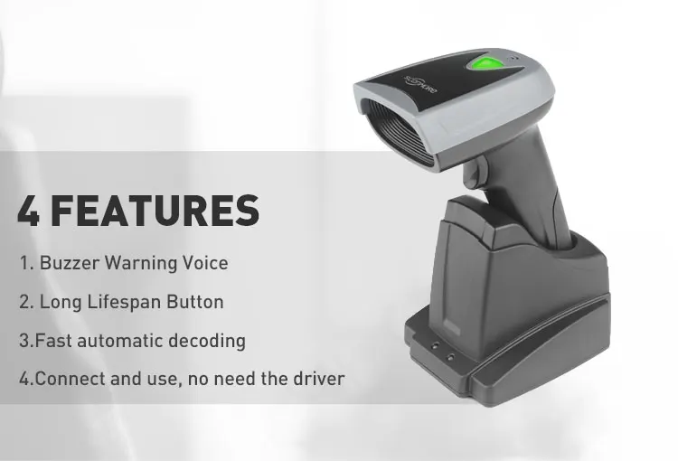 2d Symbol Cordless Handheld Scanner Wireless Imager Barcode Reader With ...