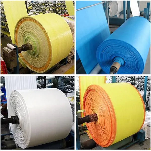 PP Material Woven Raffia Tubular Fabric Roll for Bags